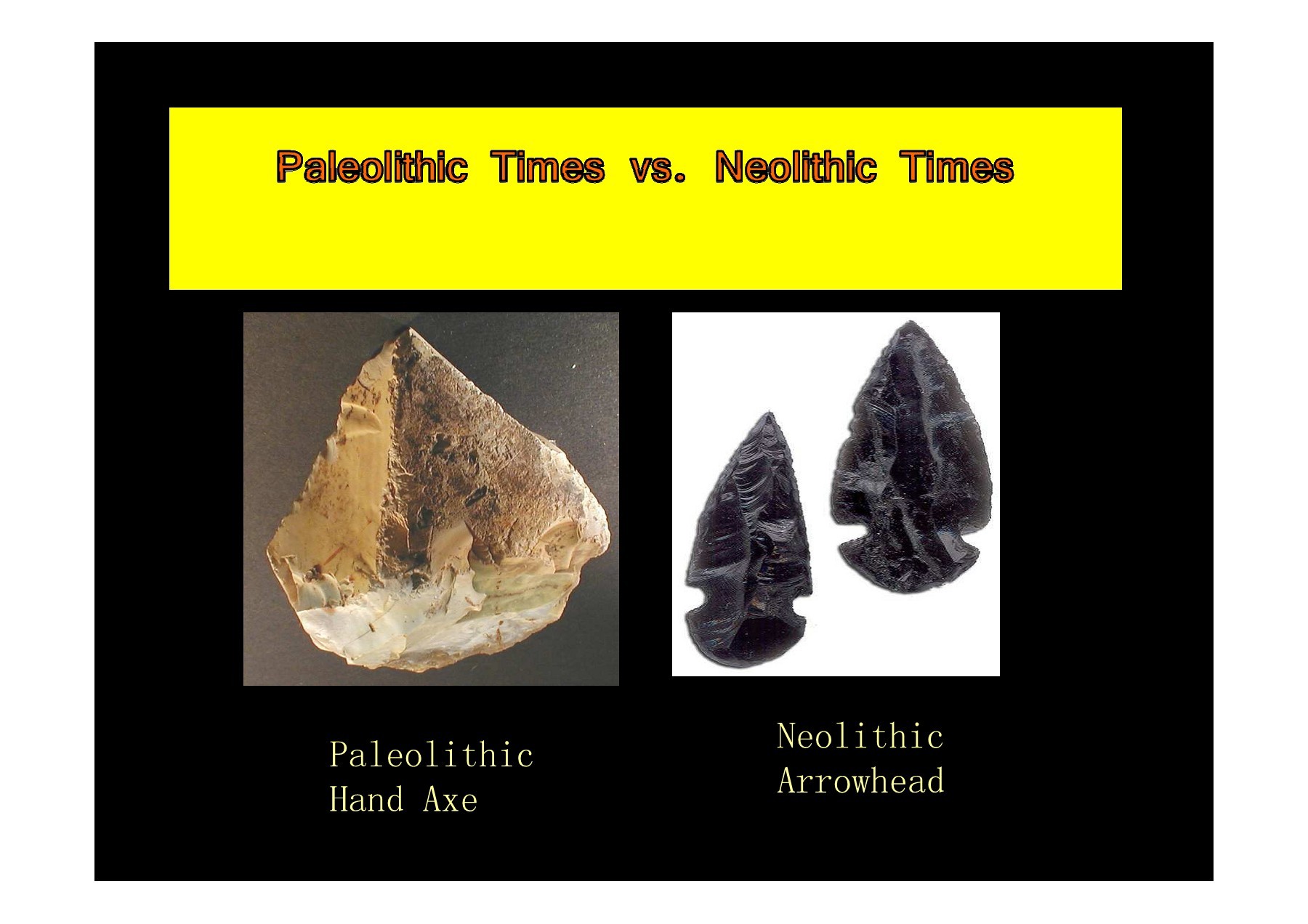 Paleolithic Vs Neolithic